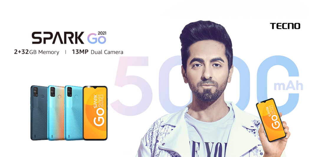 Tecno Spark Go 2021 launched with 6.52-inch display, 5,000mAh battery ...