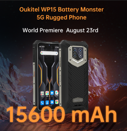 Oukitel WP15 5G rugged smartphone with a massive 15600mAh battery launching on 23 August ...