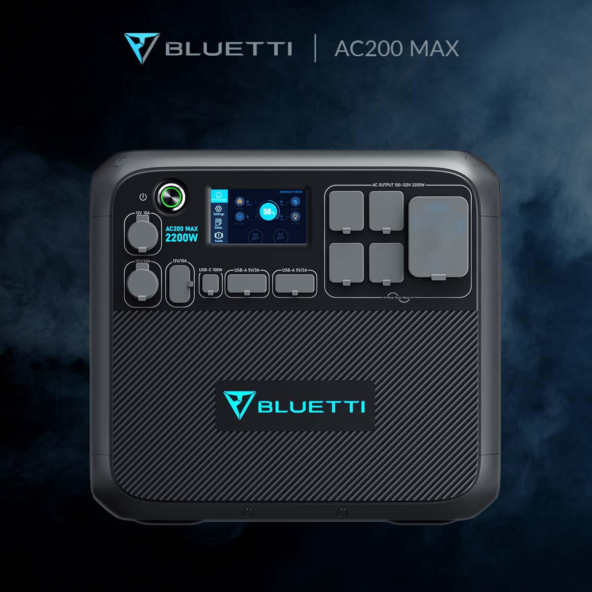 Bluetti AC300 and AC200 Max power stations with upto 6000W capacity are ...