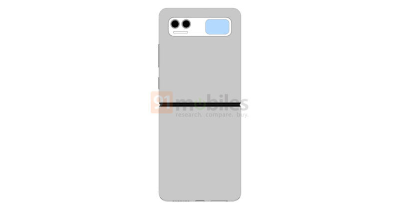 Xiaomi flip phone with a clamshell design and dual front cameras ...