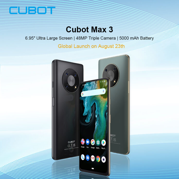 Cubot Max 3 with large 6.95-inch display launching on 23 August ...