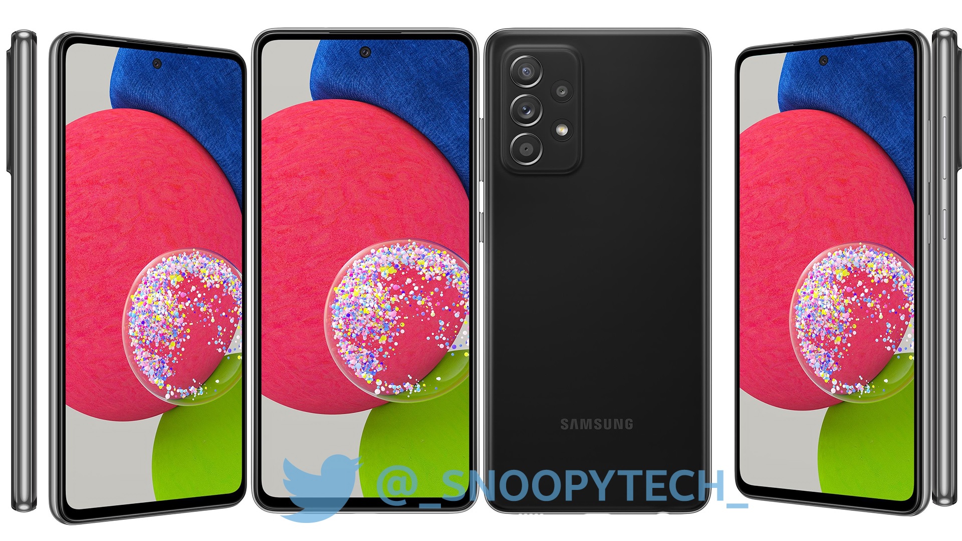 Samsung Galaxy A52s 5G shows off its colors in leaked press renders ...