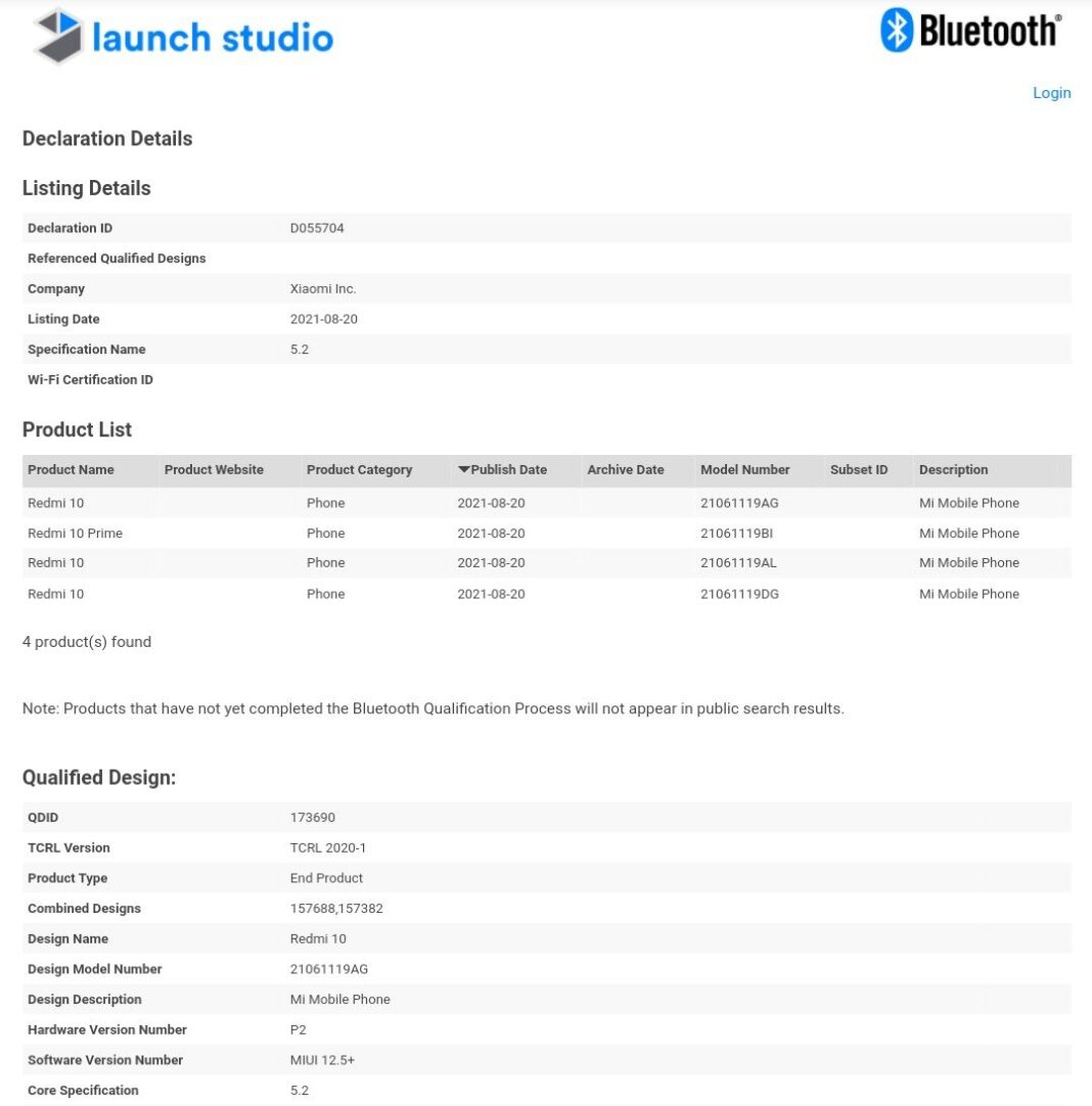 Redmi 10 Prime receives Bluetooth SIG certification, lndia launch could ...