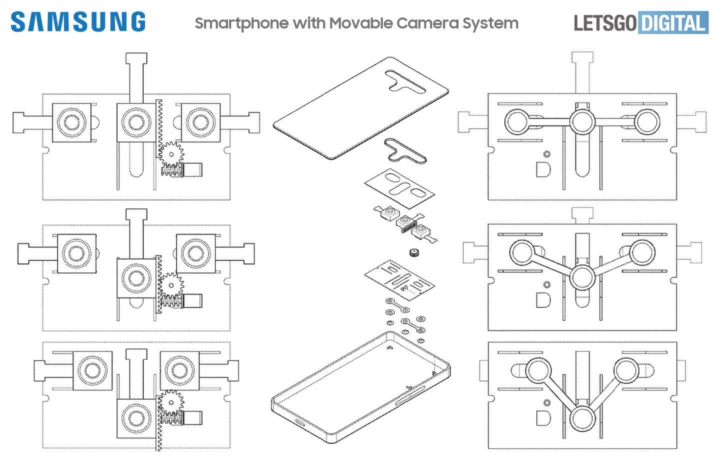 New Samsung patent demonstrates movable camera with variable aperture ...