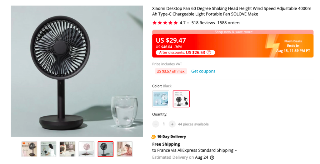 Deal: Get Xiaomi Desktop Fan for $26 (Retail Price $60) - Gizmochina