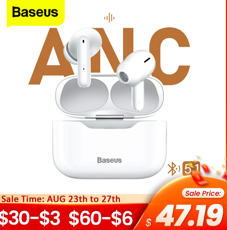 Deal: Get Baseus S1 ANC Earbuds for $47 (Retail Price $60) - Gizmochina