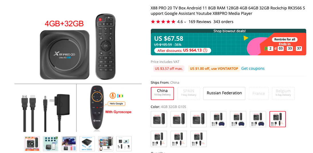Deal: Get X88 Pro 20 Smart TV Box for $64 (Retail Price $100) - Gizmochina