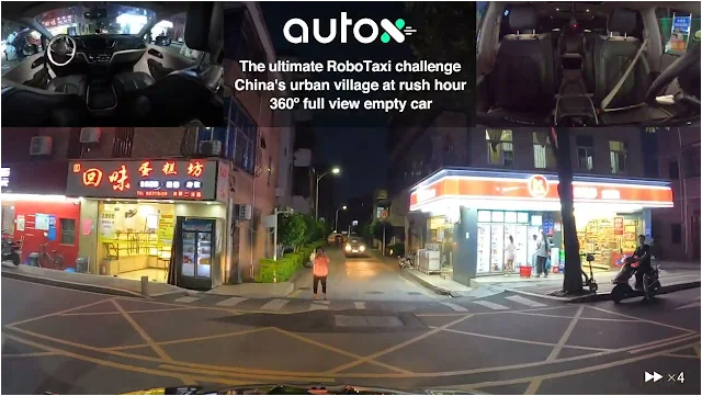 AutoX releases video of its unmanned Robotaxi navigating a busy ...