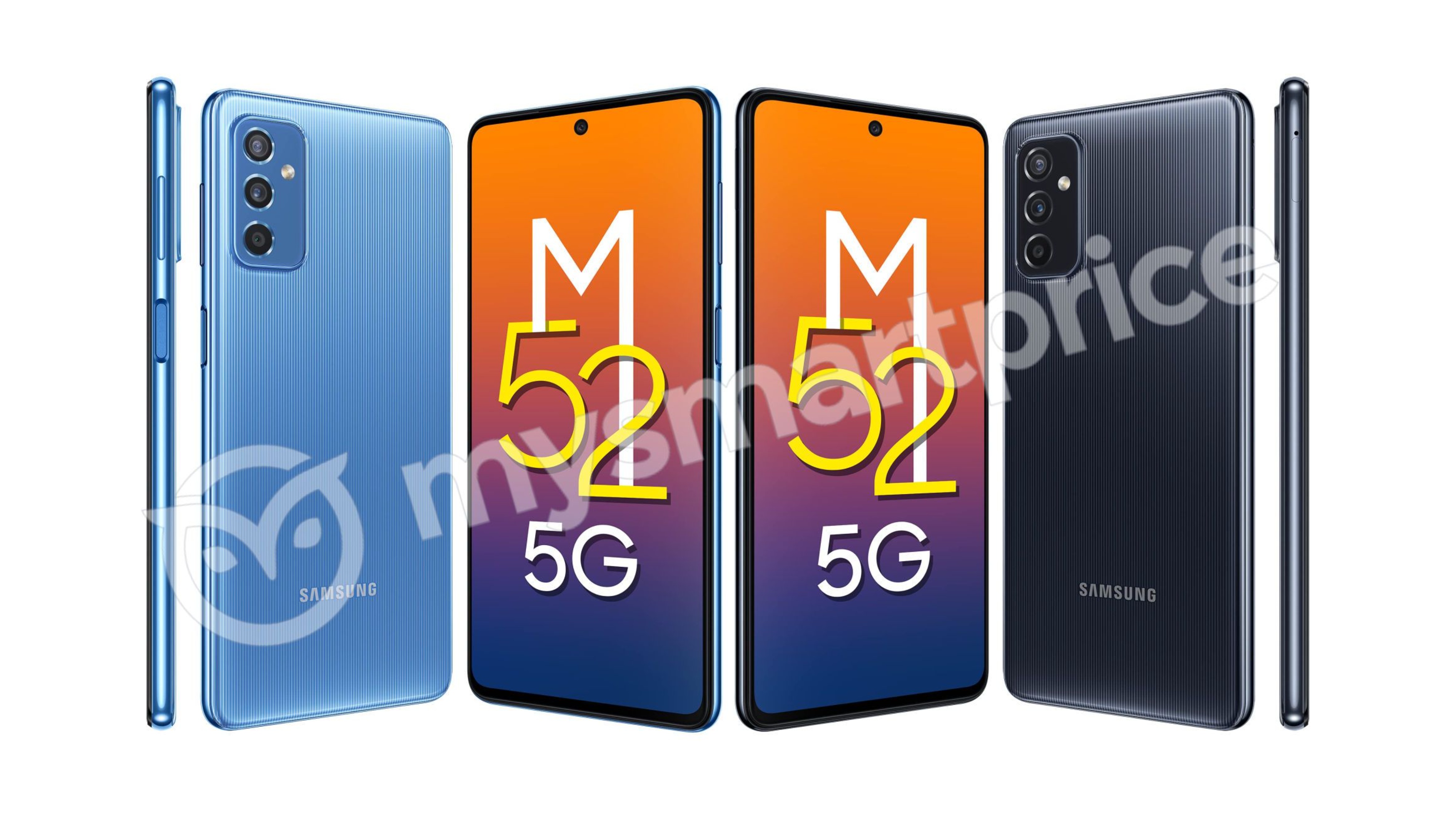 Samsung Galaxy M52 5G design revealed via renders - Gizmochina