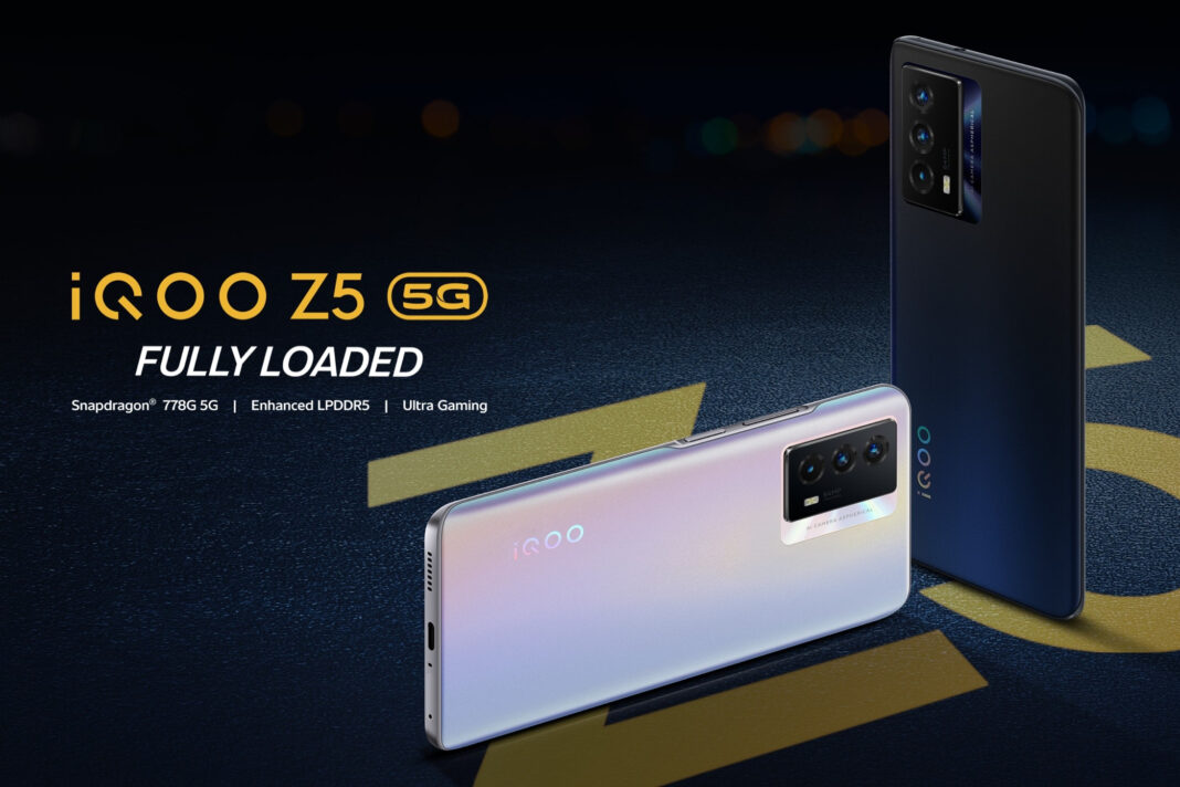 iQOO Z5 5G launched in India with Snapdragon 778G, LPDDR5 RAM, UFS 3.1 storage, and more ...