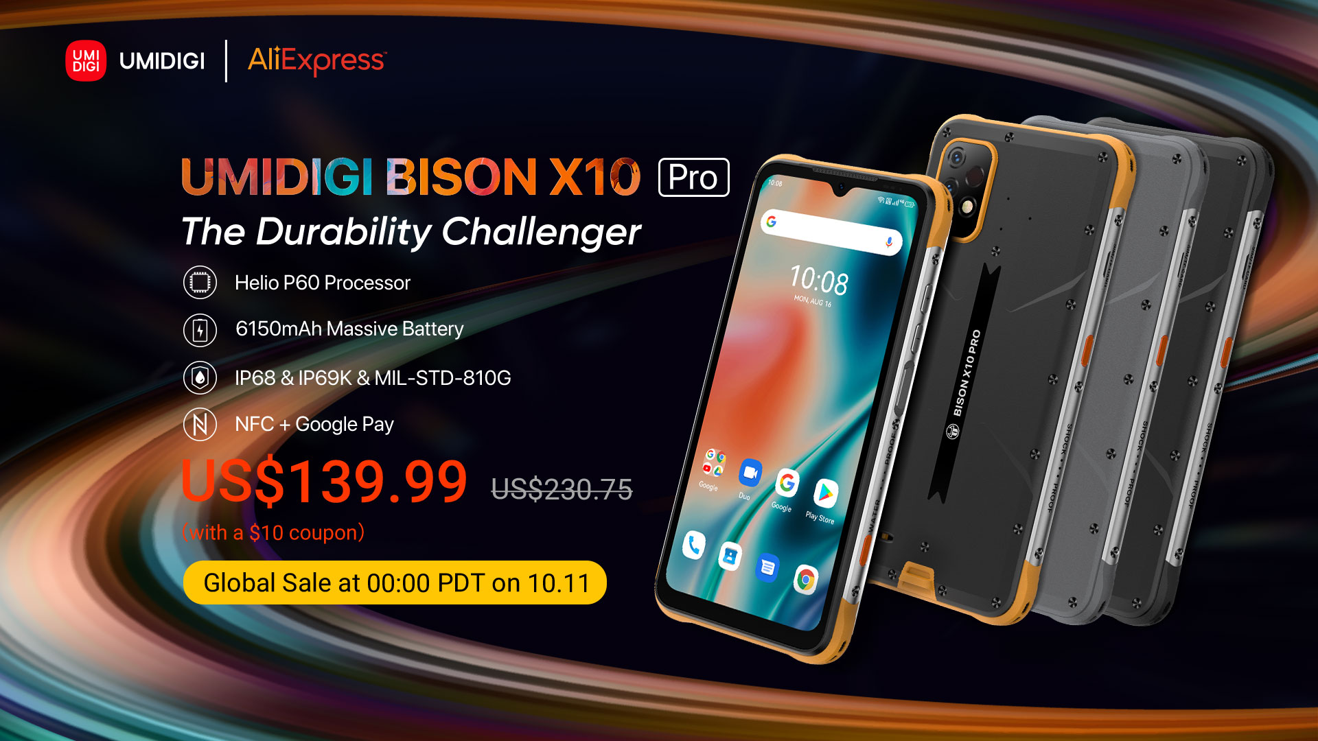 Umidigi Bison X10 and X10 Pro launched with 6150 mAh battery for $119 ...
