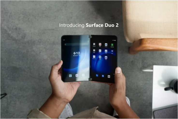 Microsoft Surface Duo 3 patent showcases Galaxy Z Fold 4-like design - Gizmochina