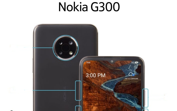 Nokia G300 5G official images surface online, specs in tow - Gizmochina
