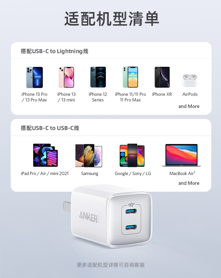 Anker's 40W mini charger features dual USB-C ports with concurrent 20W ...