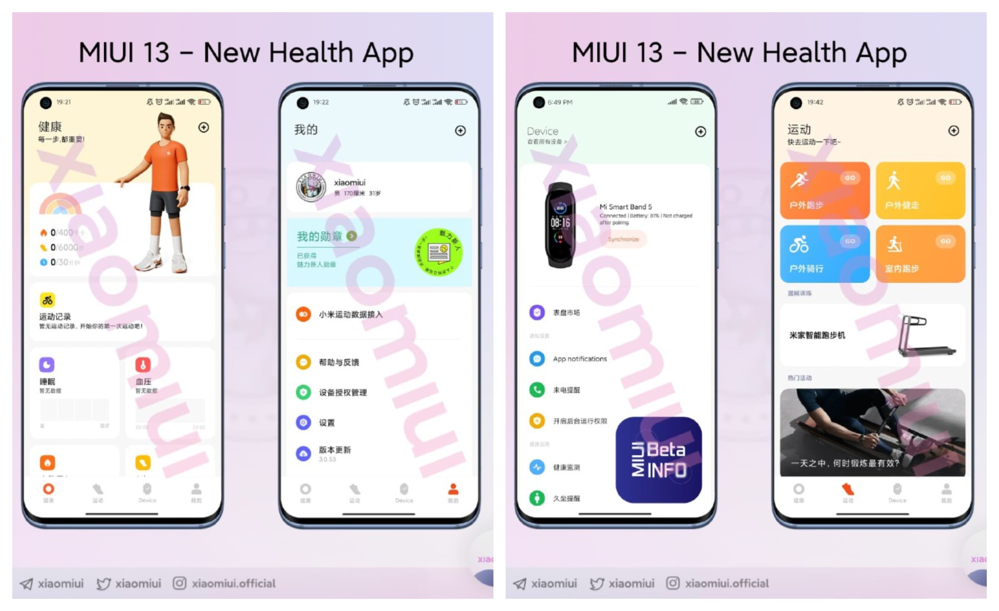 MIUI Health app gets a makeover ahead of MIUI 13 release - Gizmochina