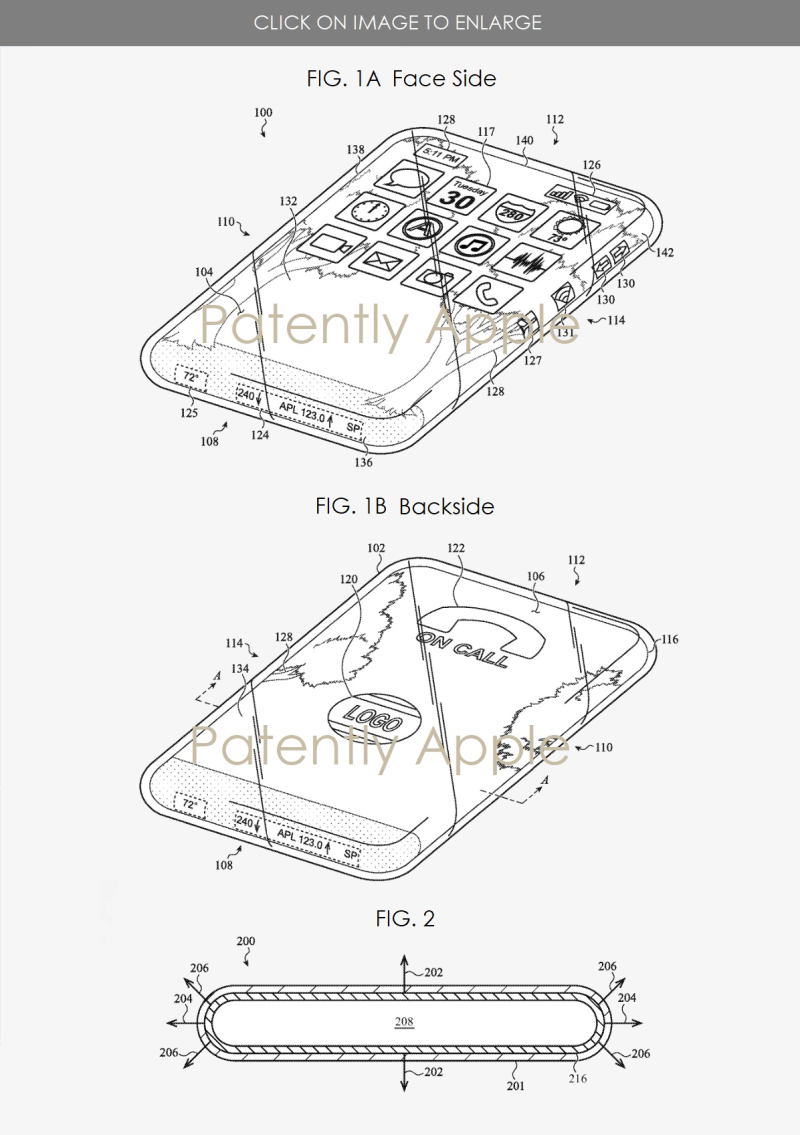 Apple wins patent for an all-glass iPhone with a wraparound display