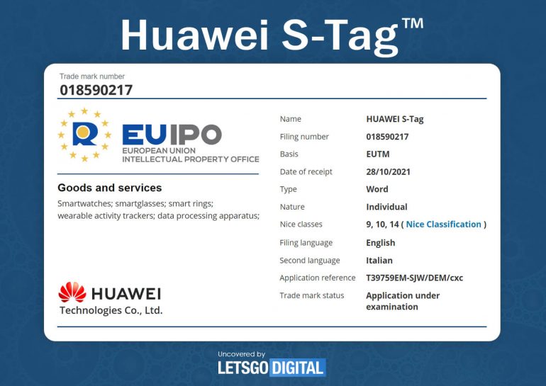 Huawei may take on Apple & Samsung smart trackers with its own "S-Tag ...