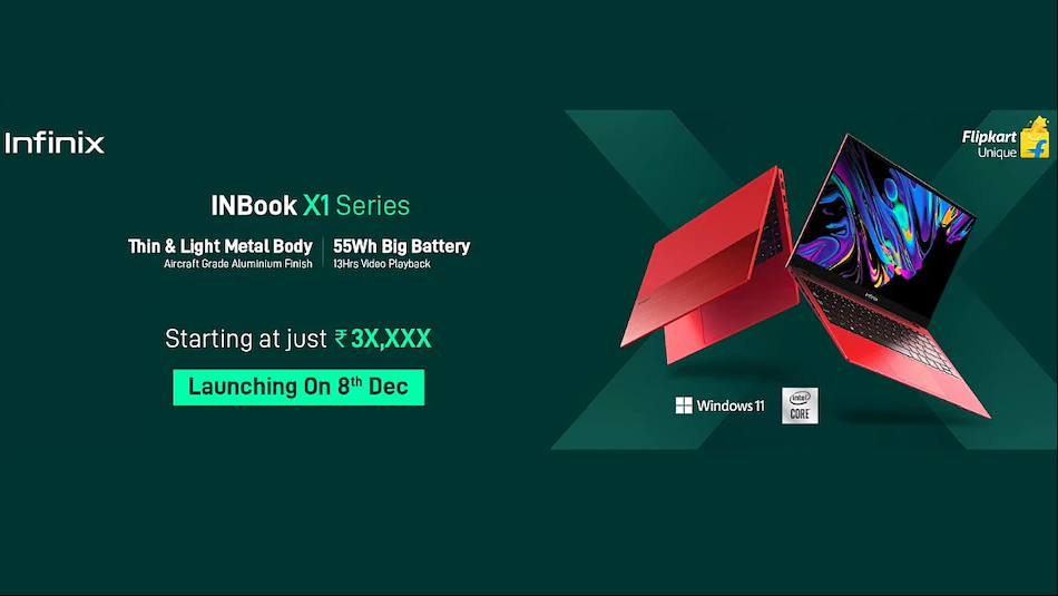 Infinix INBook X1 & X1 Pro launching in India on December 8 - Gizmochina