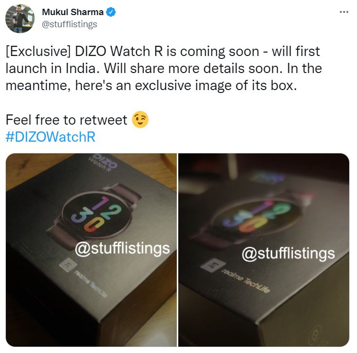 Realme’s next Affordable Smartwatch is the Realme DIZO Watch R ...