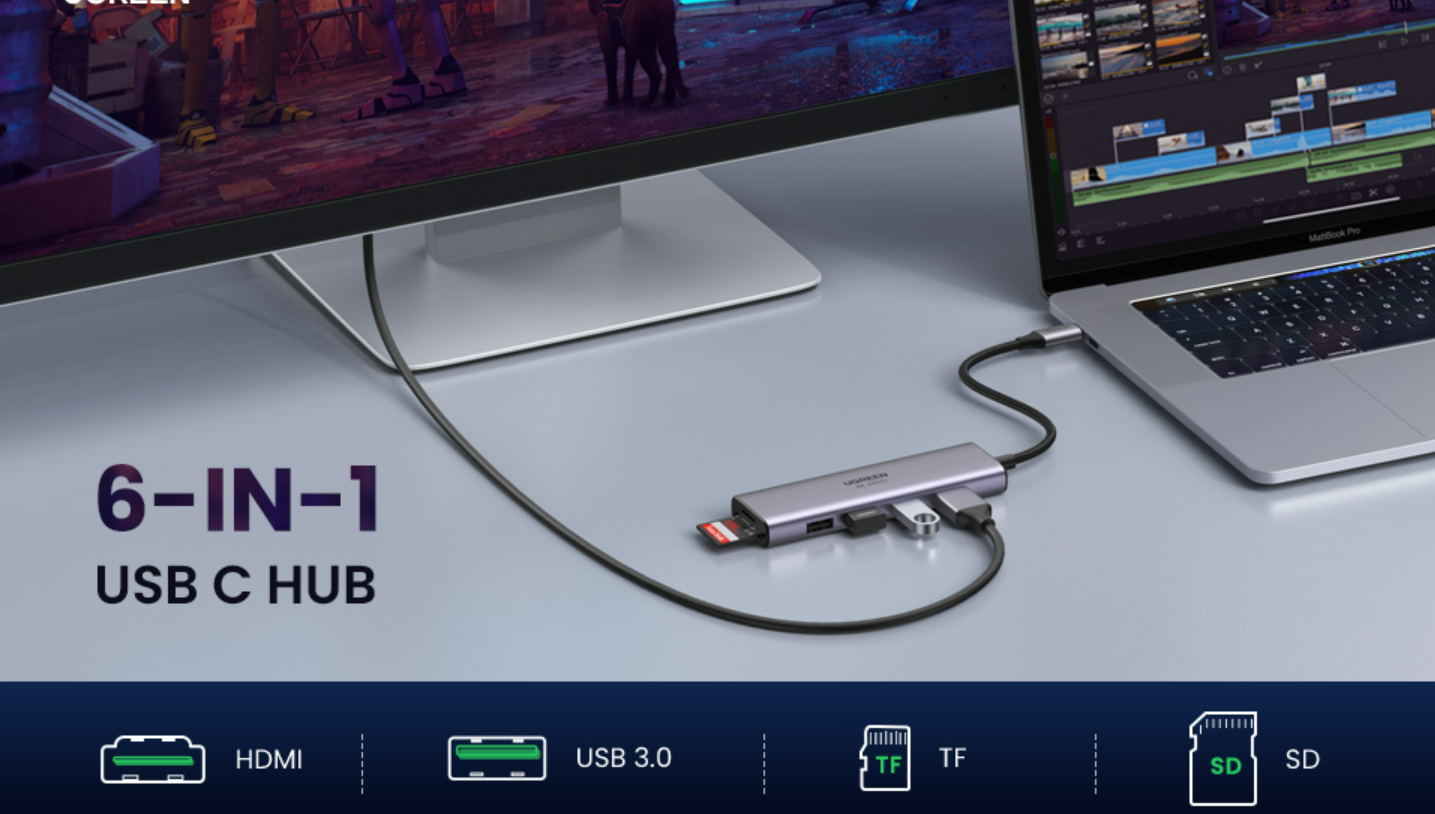 UGREEN USB-C Hub: 6-in-1 solution for enhancing your productivity ...