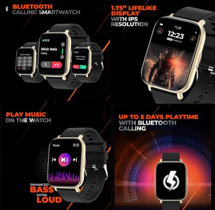 PLAYFIT DIAL & PLAYFIT XL smartwatches launched in India - Gizmochina