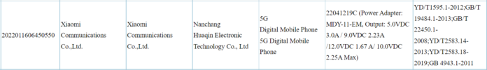 Upcoming Redmi 22041219C spotted at 3C certification - Gizmochina