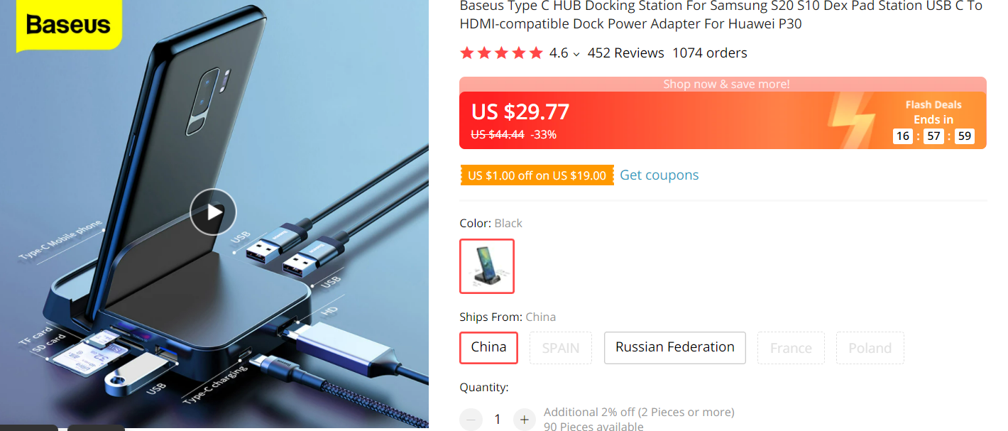 Deal: Get Baseus 7 in 1 Phone Holder Docking Station for $29.77 (Retail ...