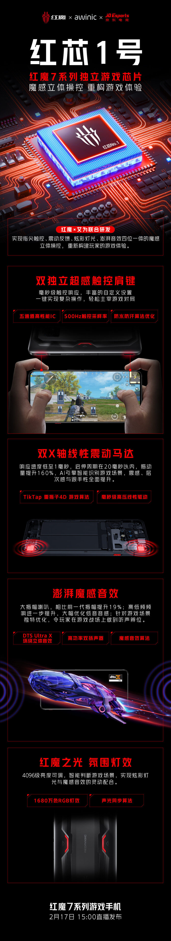 REDMAGIC 7 confirmed to feature independent gaming 'Red Core 1' chip