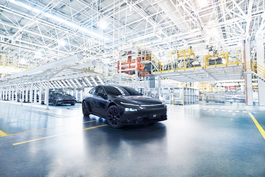 Xpeng P7 Production Hits 100000 Units Milestone Special Edition P7 Launched In Commemoration
