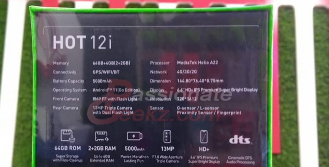 Infinix Hot 12i real-life images and specifications leaked ahead of launch