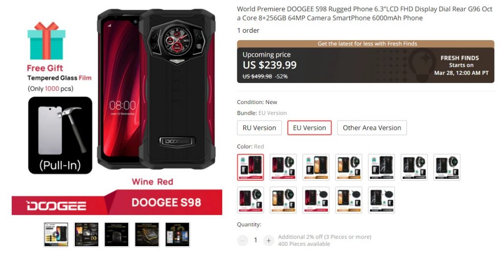 DOOGEE S98 Rugged Smartphone is Launching Globally with Huge Discounts ...
