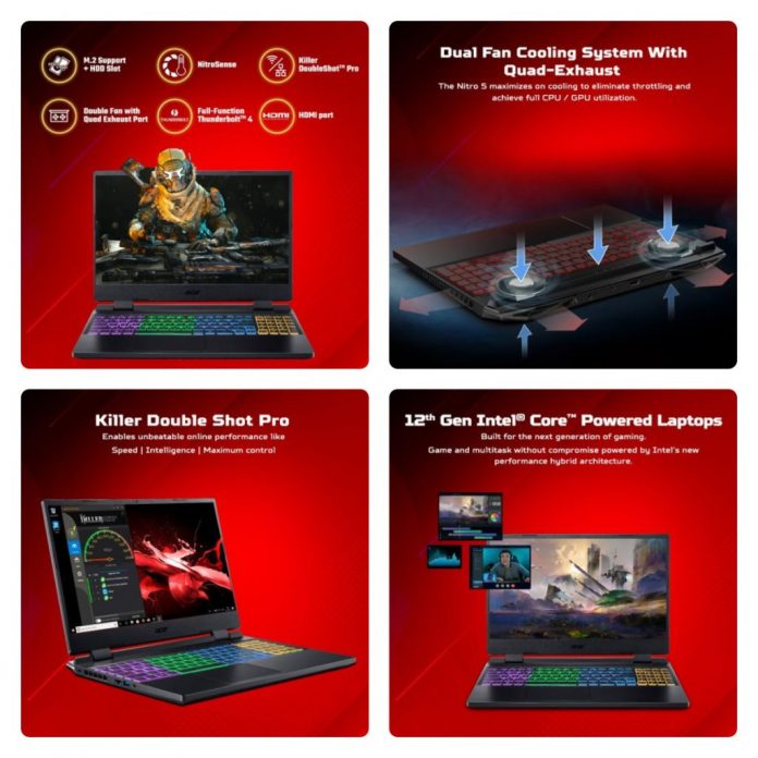 Acer Nitro 5 gaming laptop with 12th-Gen Core i5/i7 processors launched ...