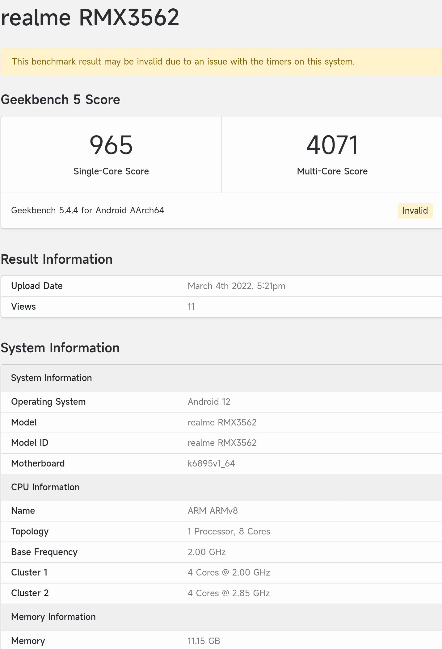 Snapdragon 8 Gen 1 now gets beaten by Dimensity 8100 on Geekbench