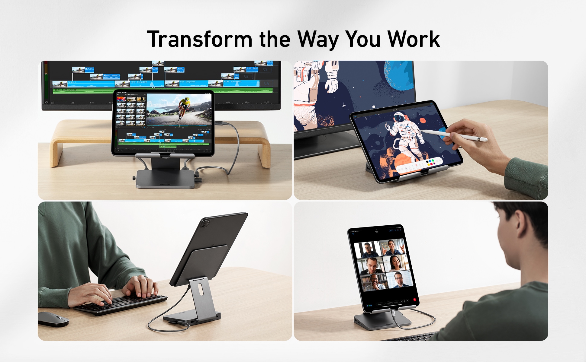 Anker’s latest 8-in-1 USB-C Hub doubles as a tablet stand with pass ...