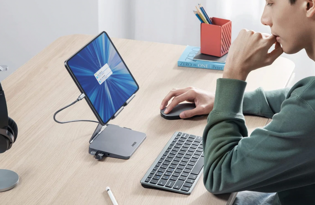 Anker’s latest 8-in-1 USB-C Hub doubles as a tablet stand with pass ...