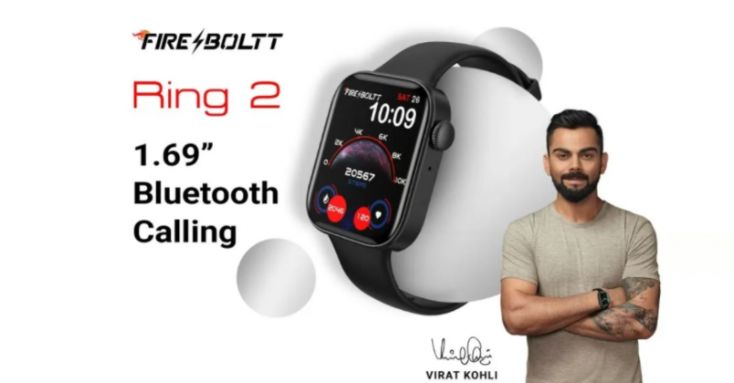 Fire-Boltt Ring 2 smartwatch with Bluetooth calling, 7-Day battery life ...