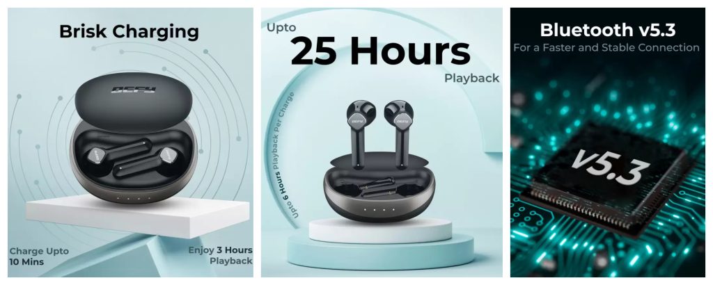 DEFY Gravity Pro TWS earbuds with Bluetooth 5.3 launched in India for ...