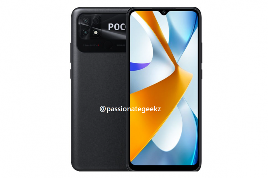 POCO C40 render, specifications leaked before launch - Gizmochina