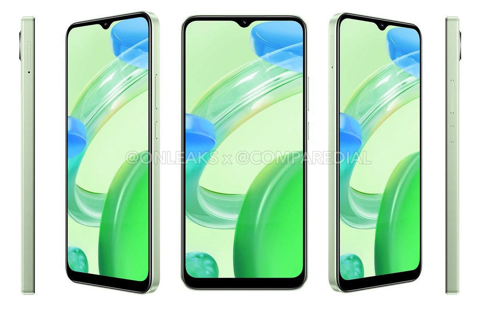 Realme C30 official renders leaked, reveals unique rear design - Gizmochina