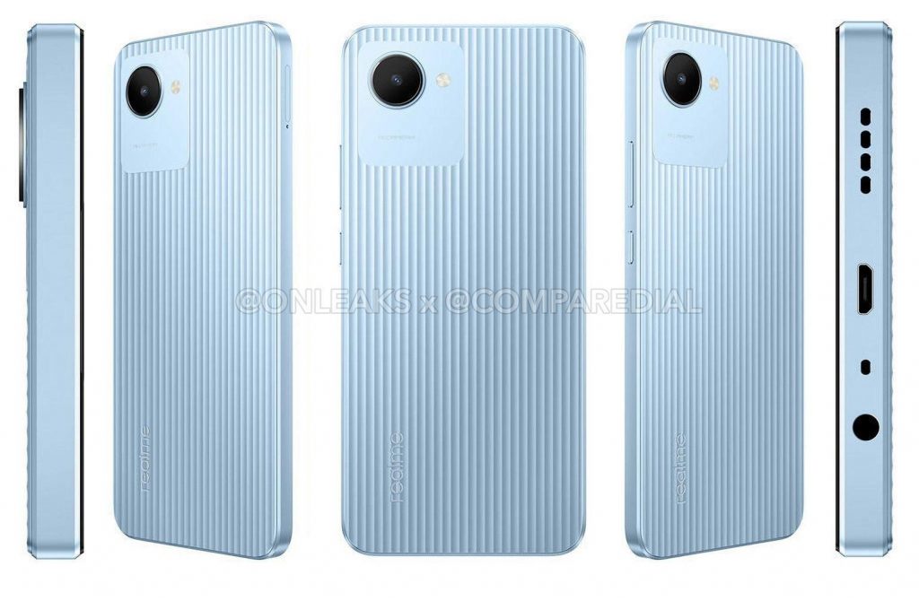 Realme C30 official renders leaked, reveals unique rear design - Gizmochina