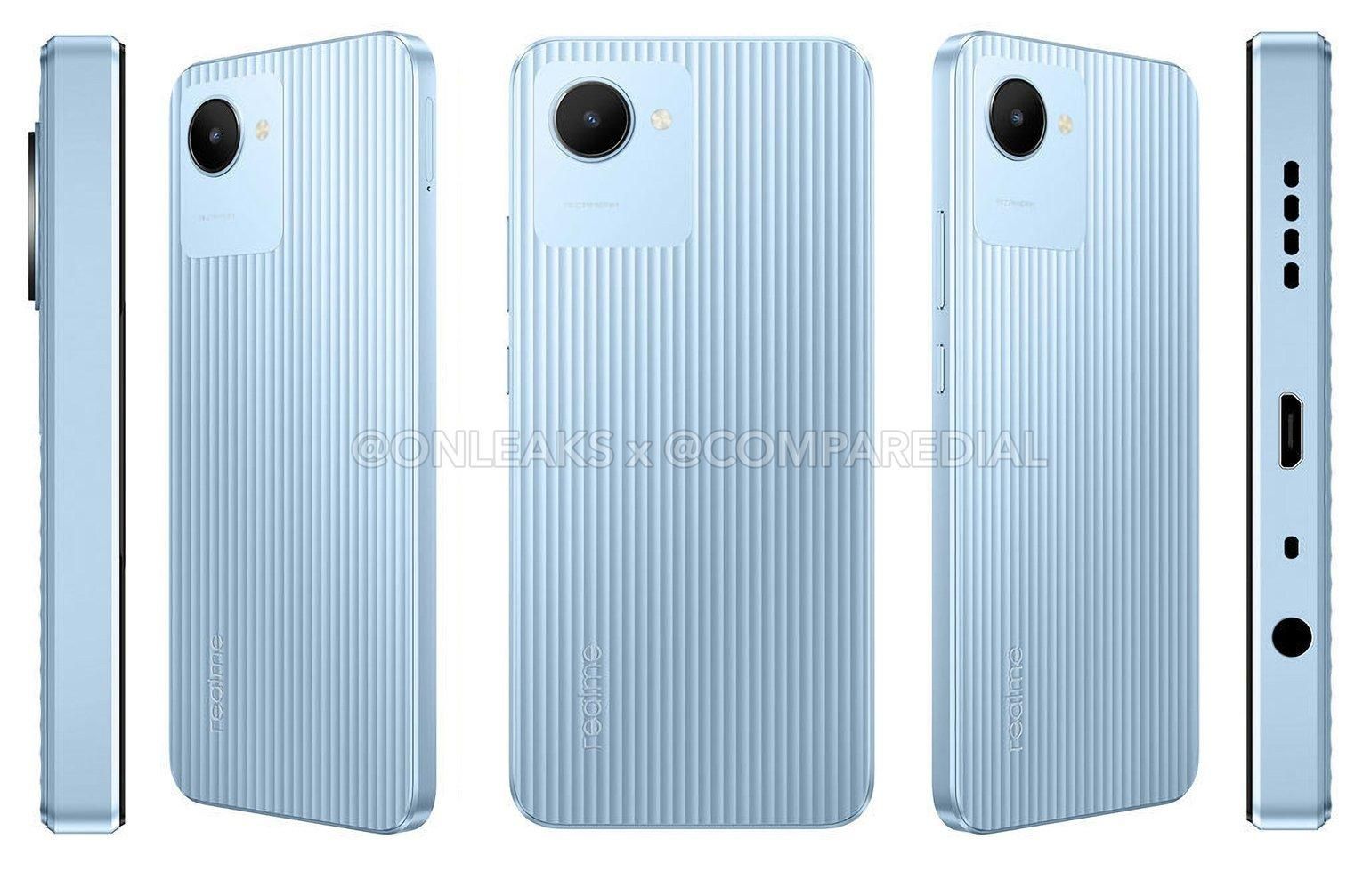 Realme C30 official renders leaked, reveals unique rear design - Gizmochina
