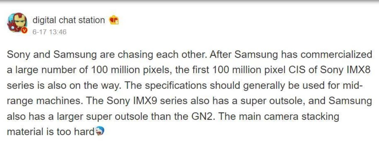 Sony is reportedly working on a 100MP camera sensor for mid-range smartphones - Gizmochina