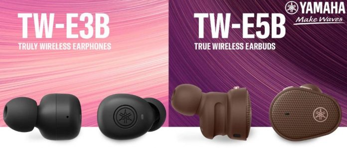 Yamaha launches TW-E3B & TW-E5B TWS Earbuds in India - Gizmochina