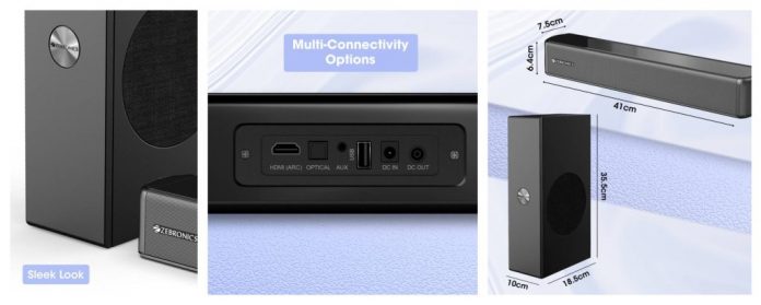Zebronics ZEB-Juke Bar 4050 75W soundbar launched in India for Rs ...