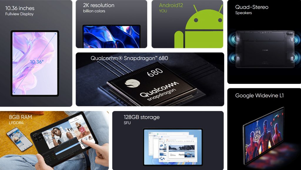 Chuwi HiPad Max with a Snapdragon 680 chip, 7000mAh battery launched ...