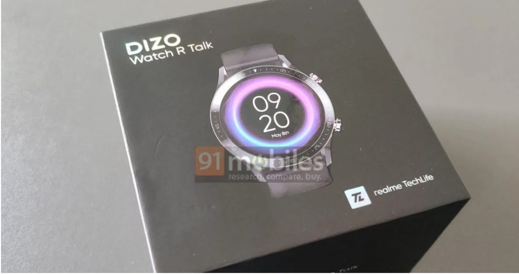 DIZO Watch R Talk leaked retail box image reveals design, launch ...