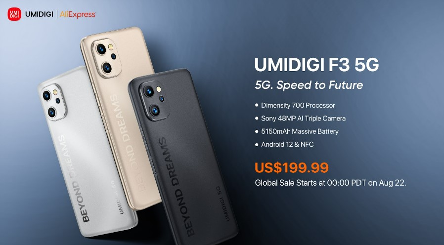 UMIDIGI F3 5G Debuts Globally with Dimensity 700 Chipset & 6.7” Large Display - Gizmochina