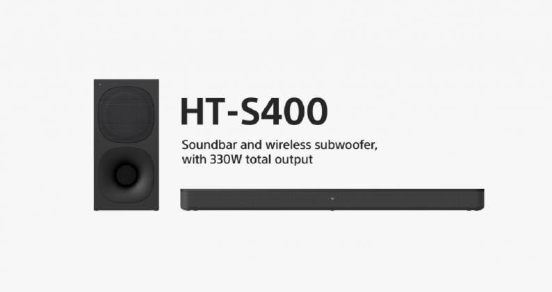 Sony HT-S400 2.1ch Soundbar with powerful wireless subwoofer launched ...