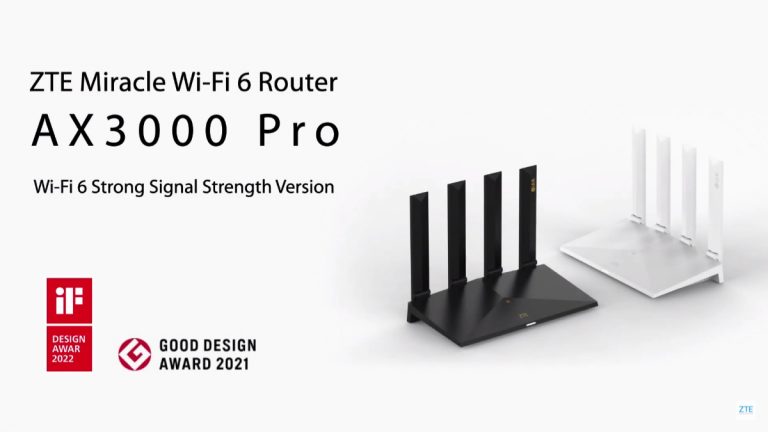 ZTE AX3000 Pro Wi-Fi 6 Router launched globally starting at $99.9 ...