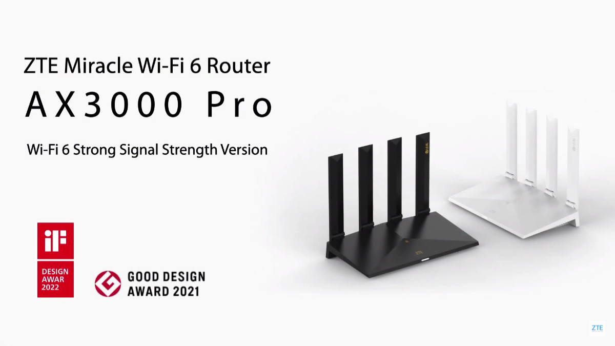 ZTE AX3000 Pro Wi-Fi 6 Router launched globally starting at $99.9 ...